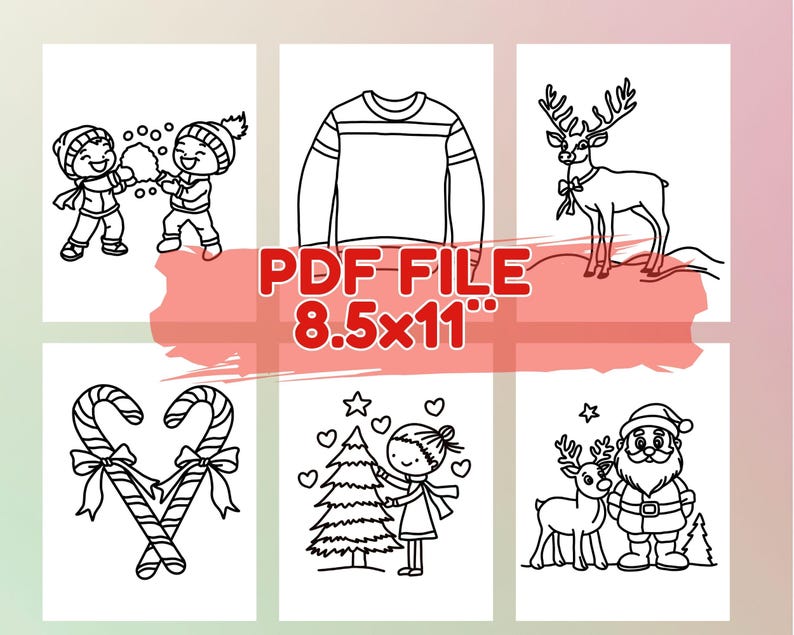 10 Printable Christmas Designs Coloring Pages – Festive Holiday Designs ...