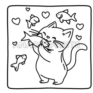 Cute Cat Coloring Pages - Stress Relief Fun for All Ages, for Cat ...