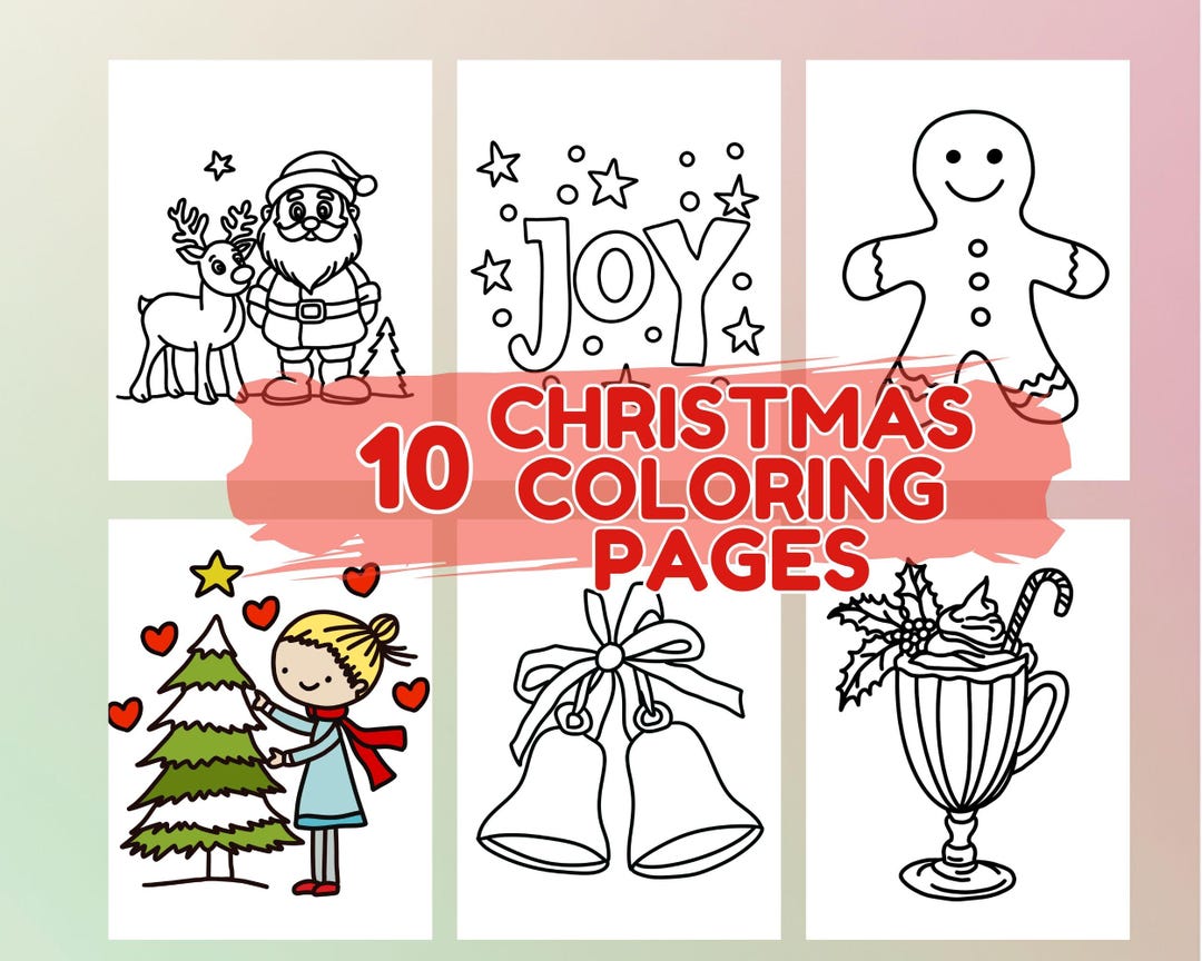 10 Printable Christmas Designs Coloring Pages – Festive Holiday Designs ...