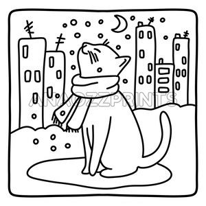 Cute Cat Coloring Pages - Stress Relief Fun for All Ages, for Cat ...