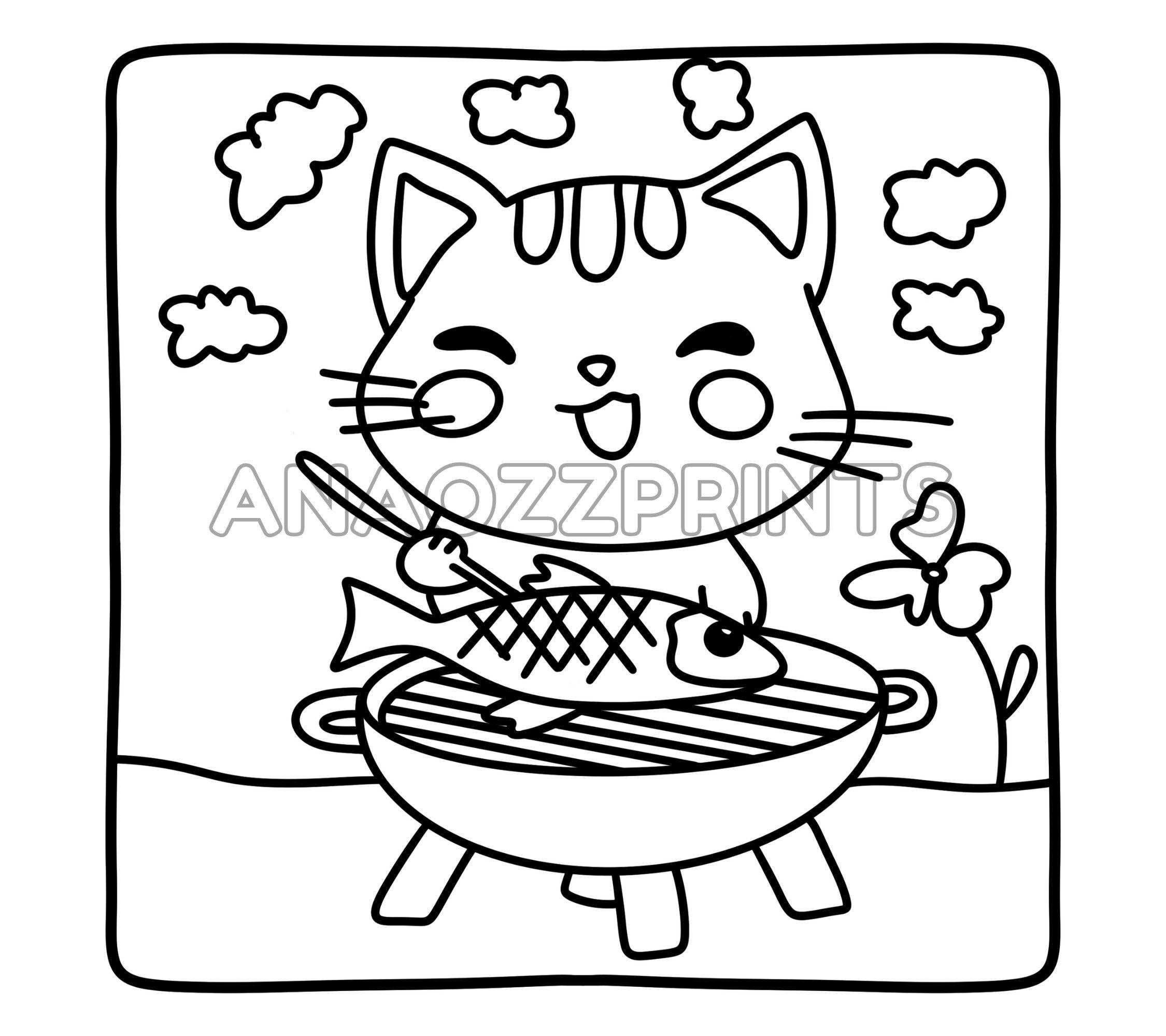 Cute Cats Coloring Pages – 8 Adorable Printable Designs for Cat Lovers ...