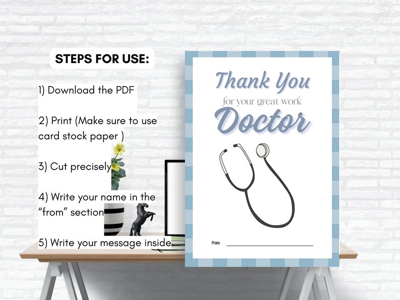 Doctor Appreciation Cards PRINTABLE Download - Etsy