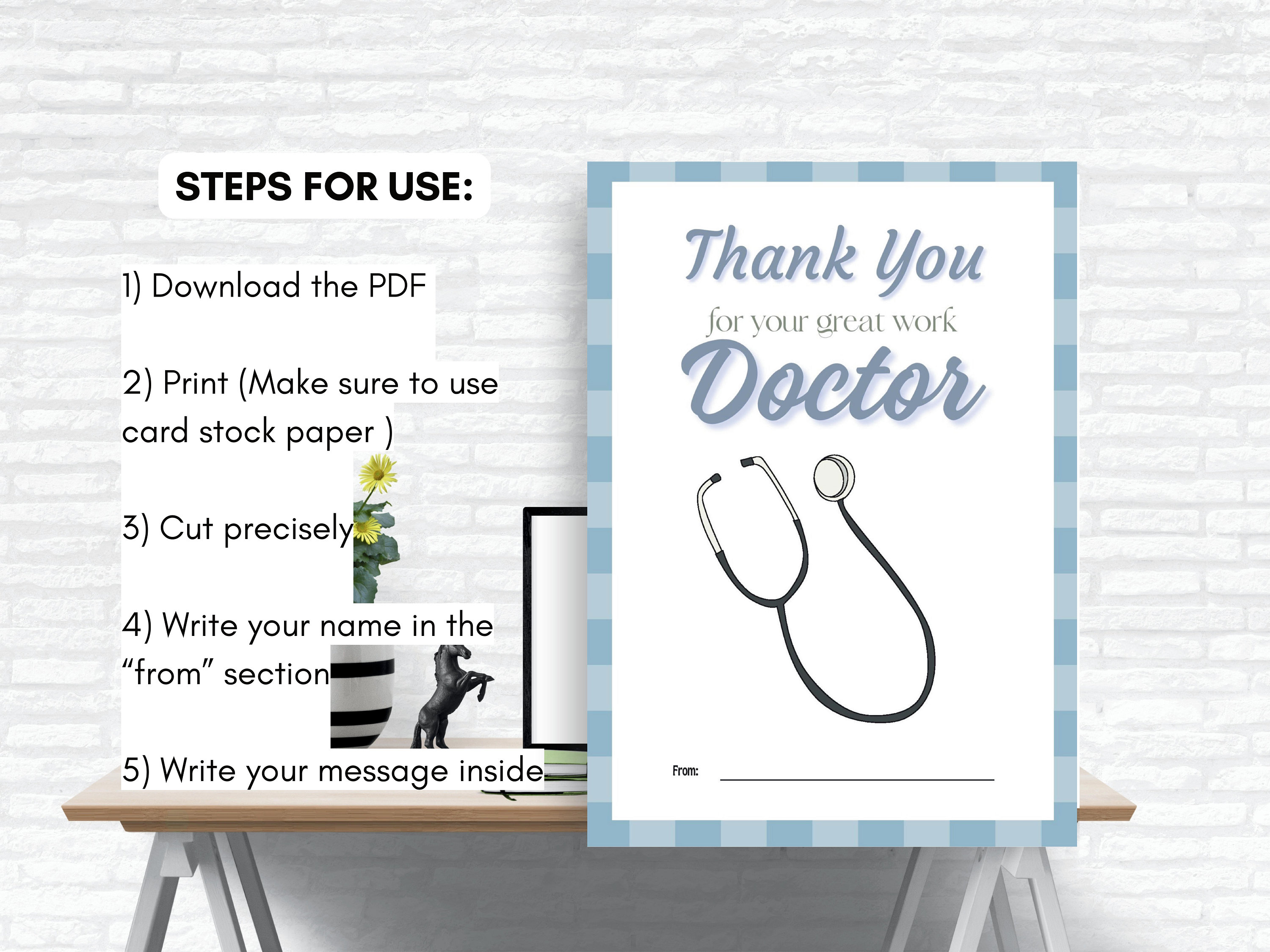 Doctor Appreciation Cards PRINTABLE Download - Etsy