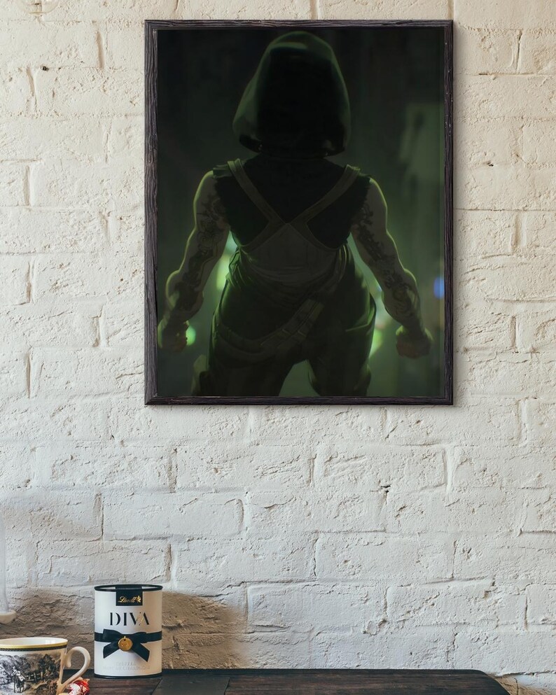 Arcane Poster, Arcane Wall Art, Vi Poster, League of Legends Art ...