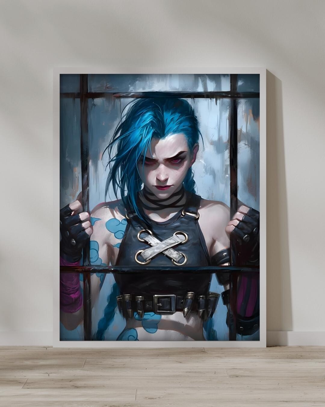 Arcane Poster, Arcane Wall Art, Jinx Poster, League of Legends Art ...