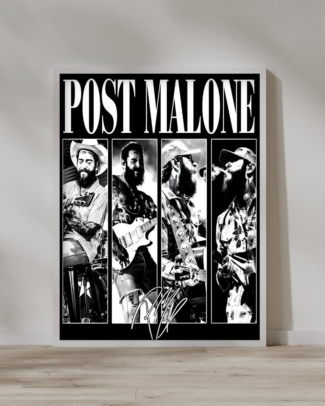 Printable Vintage Post Malone, Malone Rap Music, F1 Trillion Tour ...