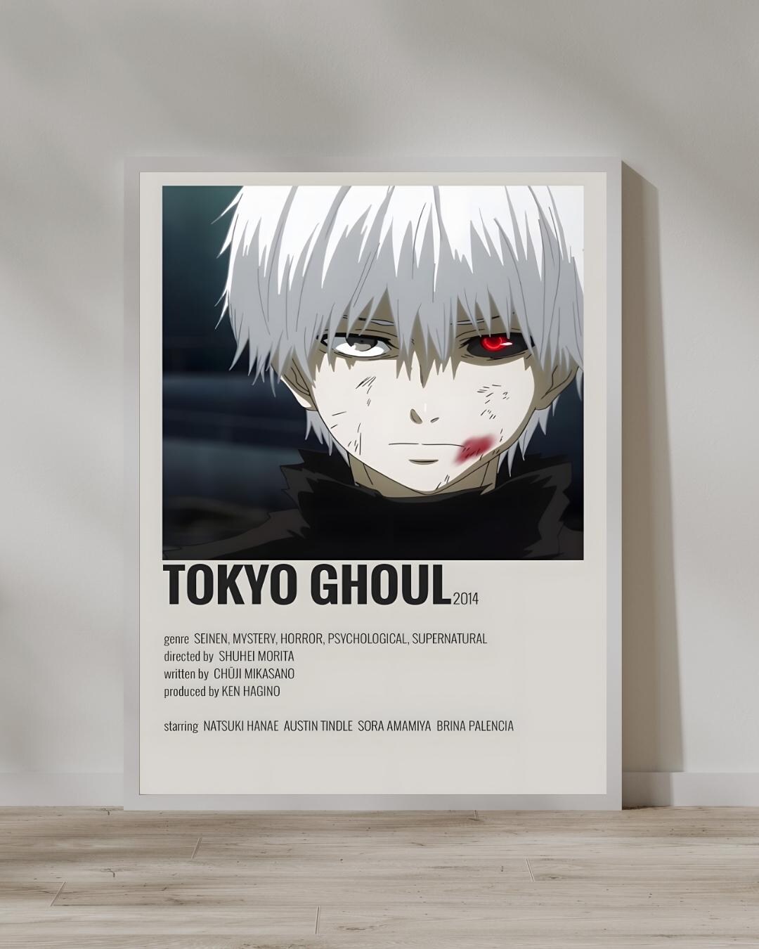 Tokyo Ghoul Digital Poster Kaneki, Touka, Rize Art Print High-quality ...