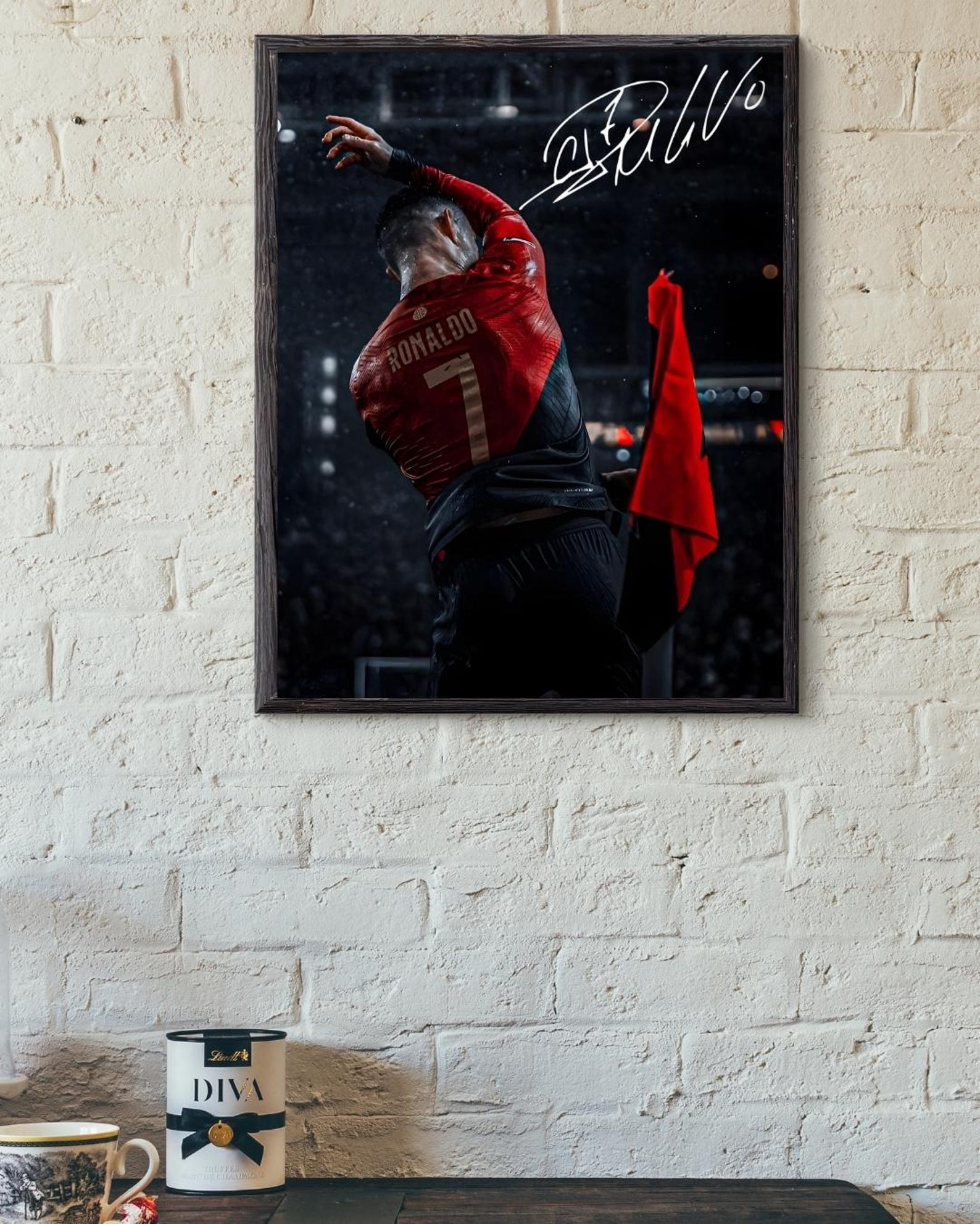 Cristiano Ronaldo Poster, Portugal,wall Art Print,gift for Ronaldo Fan ...