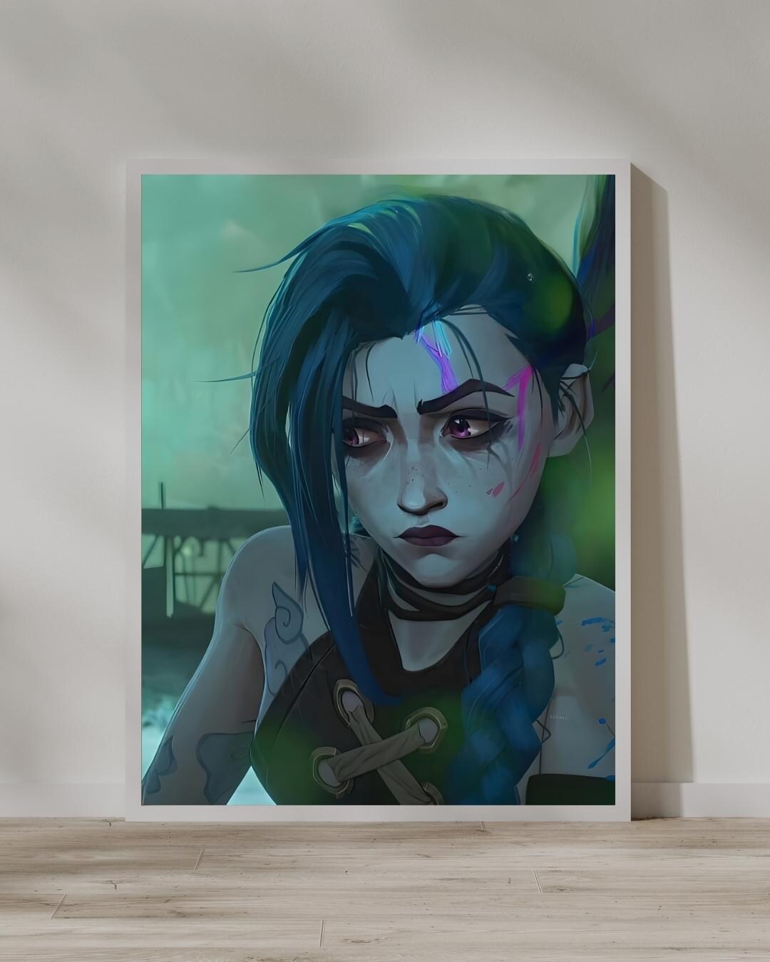 Arcane Poster, Arcane Wall Art, Jinx Poster, League of Legends Art ...