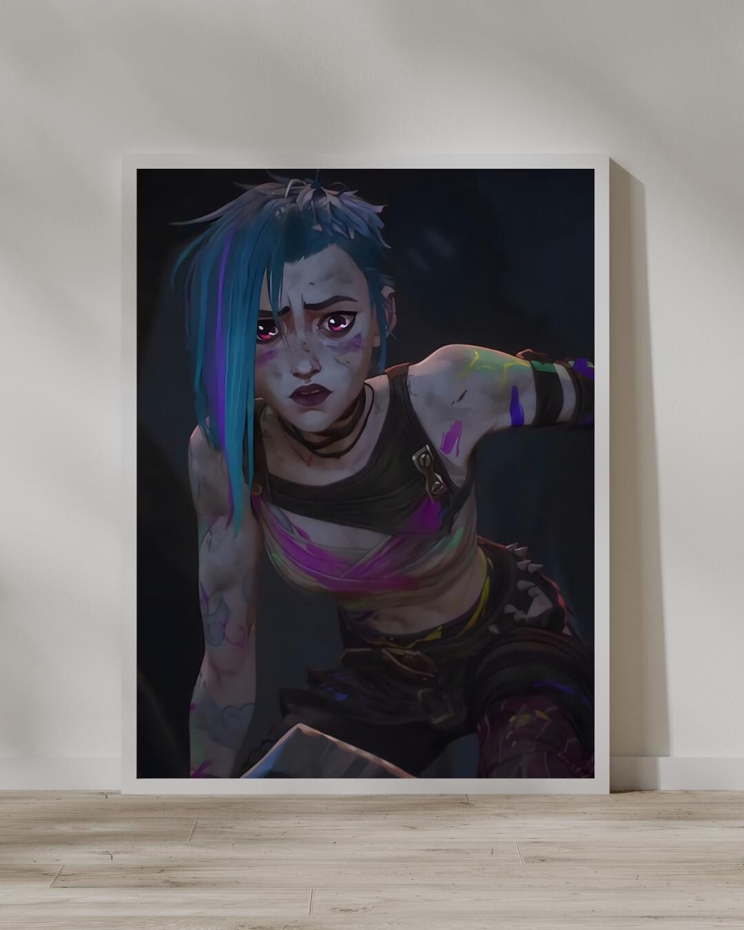 Arcane Poster, Arcane Wall Art, Jinx Poster, League of Legends Art ...