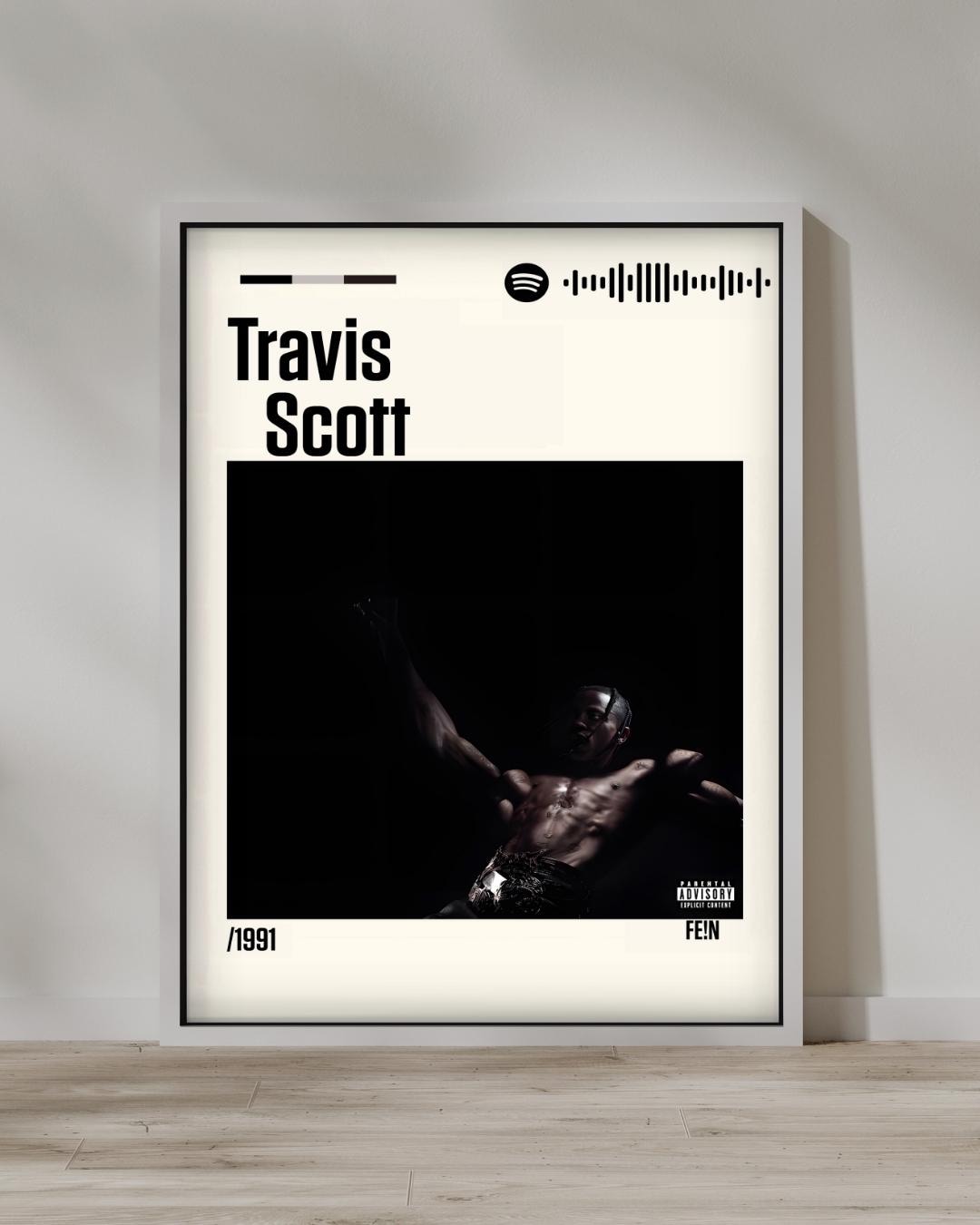 Printable Travis Scott FEN Music Poster Rapper Modern,digital Prints - Etsy
