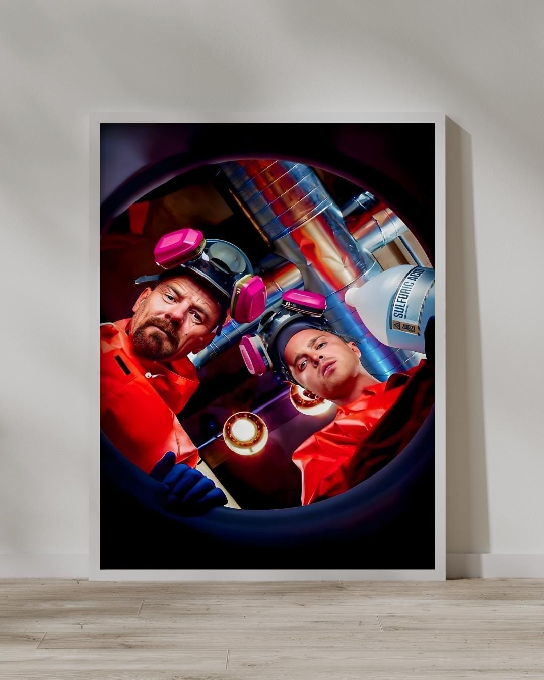 Breaking Bad Walter White and Jesse Pinkman, Heisenberg,digital Poster ...