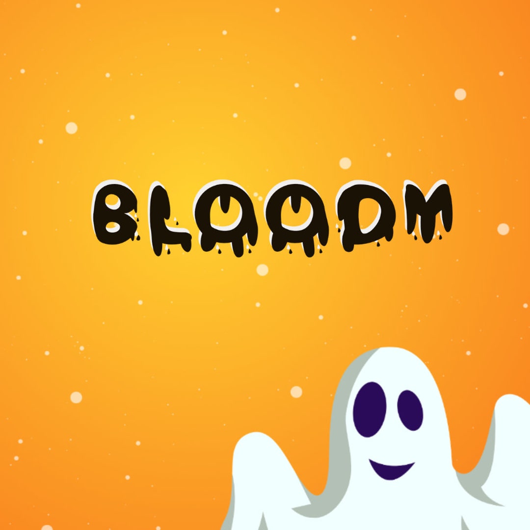 Halloween Font, Display Font, Bloody Font, Handwriting Font, Procreate ...
