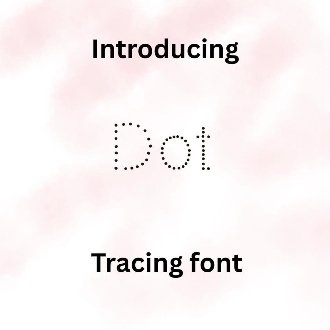 Dot Tracing Font: Kids Learning, Teacher Resources (OTF & TTF) - Etsy