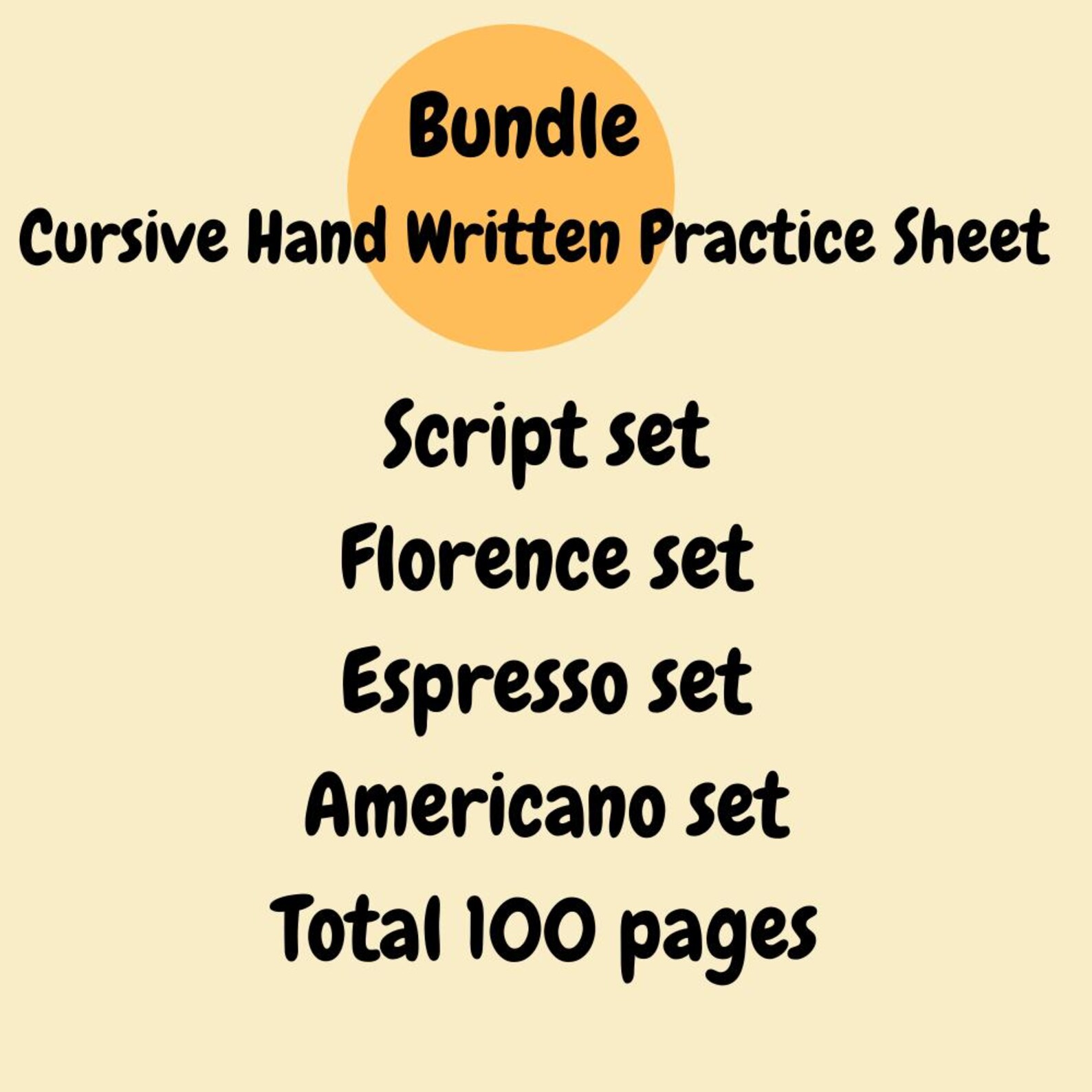 Bundle Cursive Hand Written Practice Sheet, Lettering Work Sheet ...