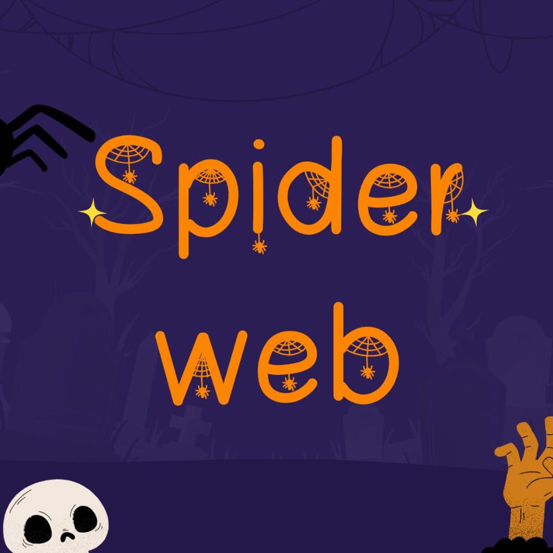 Spider Web Font: Halloween Display Font (OTF & TTF File) - Etsy