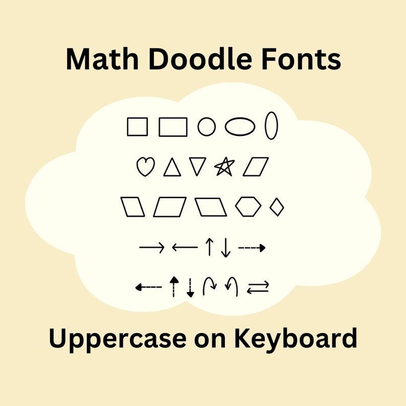 Doodle Dingbat Font Bundle: Hand-drawn Chat, Math, Face (OTF & TTF) - Etsy