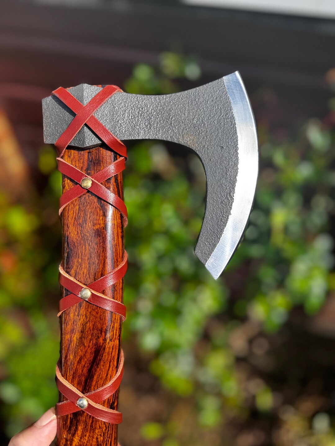 Handmade Ragnar Axe Forged Bushcraft Axe Wooden Handle Uk Best Gift ...