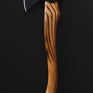 Handmade Forged Bushcraft Axe: High Carbon Steel, Leather Sheath - Etsy ...