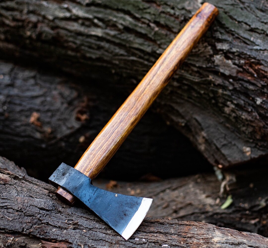 Handmade Forged Bushcraft Axe Wooden Handle Uk Best Gift With Original ...