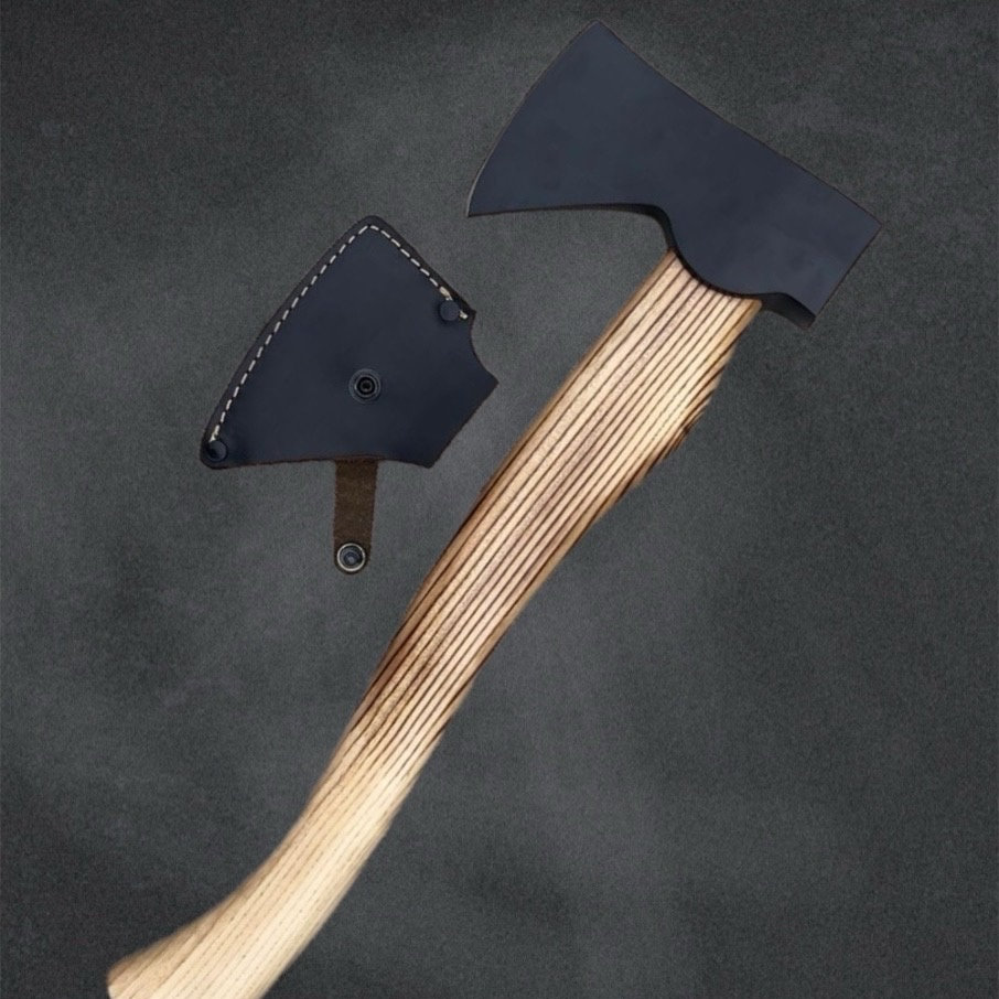 Handmade Forged Bushcraft Axe Ashwood Handle Uk Best Gift With Original ...