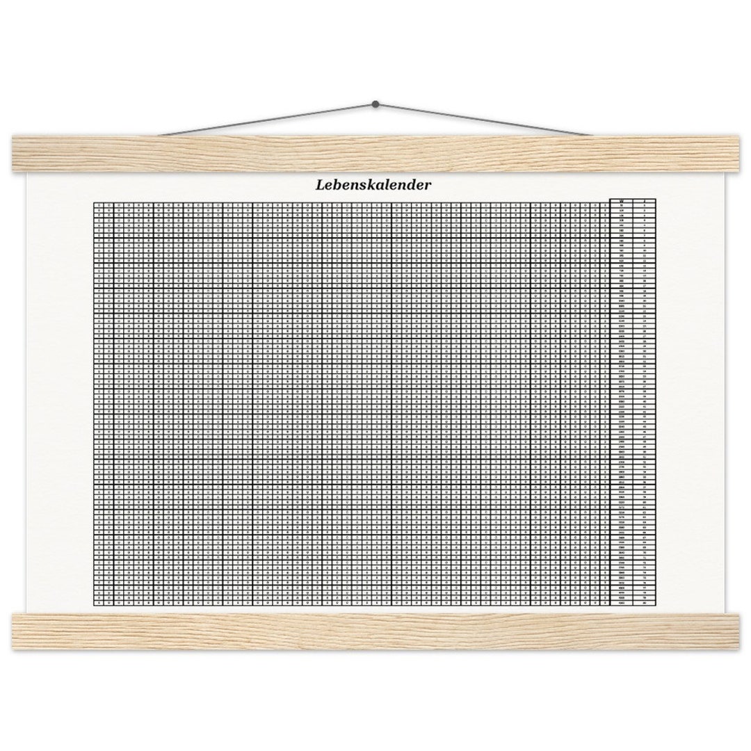 Life Calendar Your Life in Weeks - Etsy