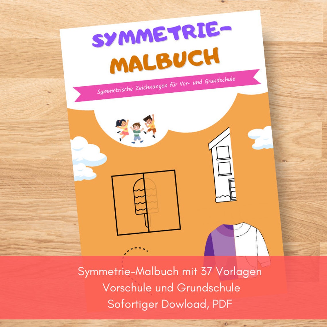 Symmetry Drawing | Coloring Book | 37 Drawings | PDF | Printables ...