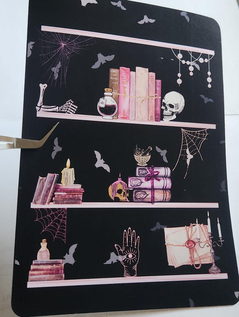 Kindle Paperwhite Cardstock Inserts, Halloween-themed Pink and Black ...