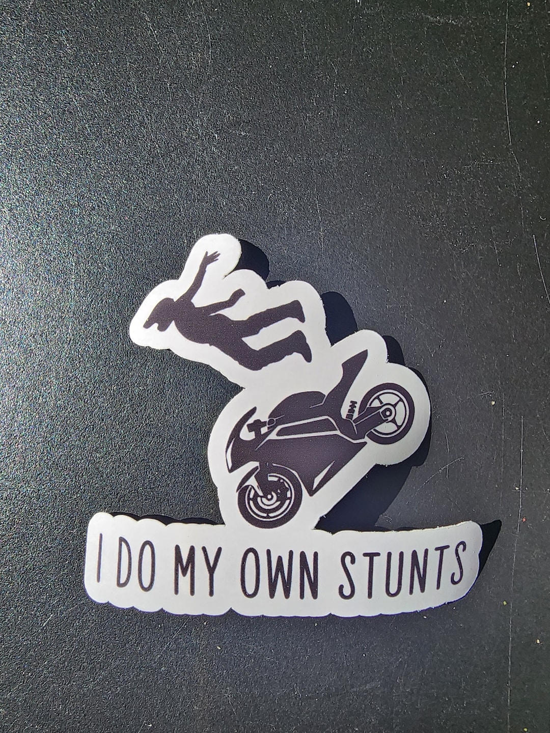 I Do My Own Stunts, (streetbike) Sticker. - Etsy