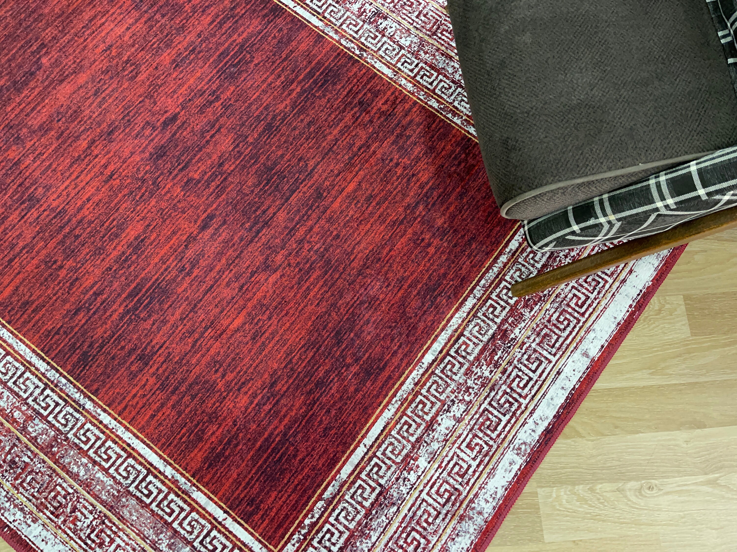 Black Modern Rug Washable Turkish Area Rug Blue Living Room Rug 6x9 ...