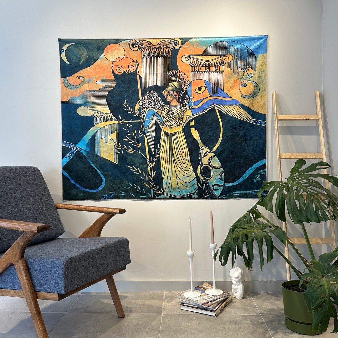 Greek Mythology Medieval Wall Tapestry - Boho Antique Tapestry ...