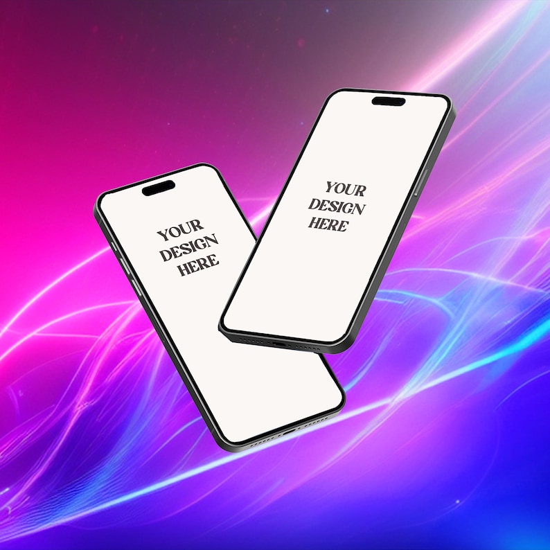 IPhone Screen Mockup, Smartphone Mockup, Device Mockup, Phone Mockup ...