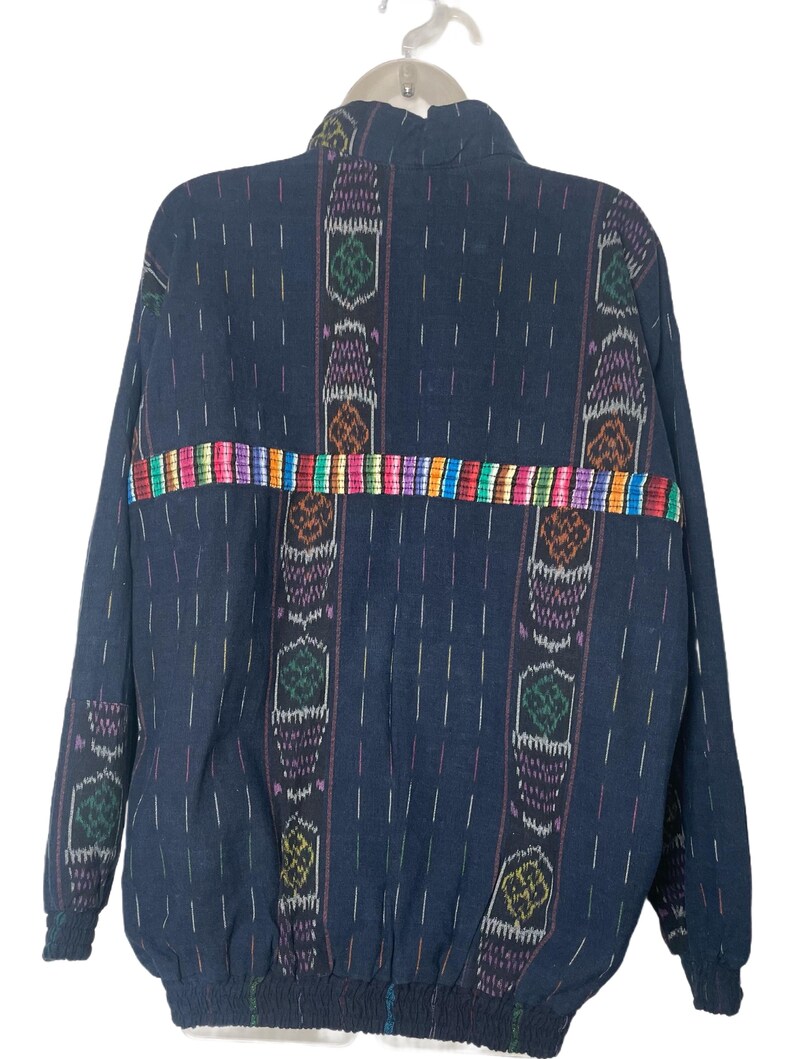 Handwoven Guatemala Jacket Multi Pattern Patchwork Jacket Serape Ethnic ...