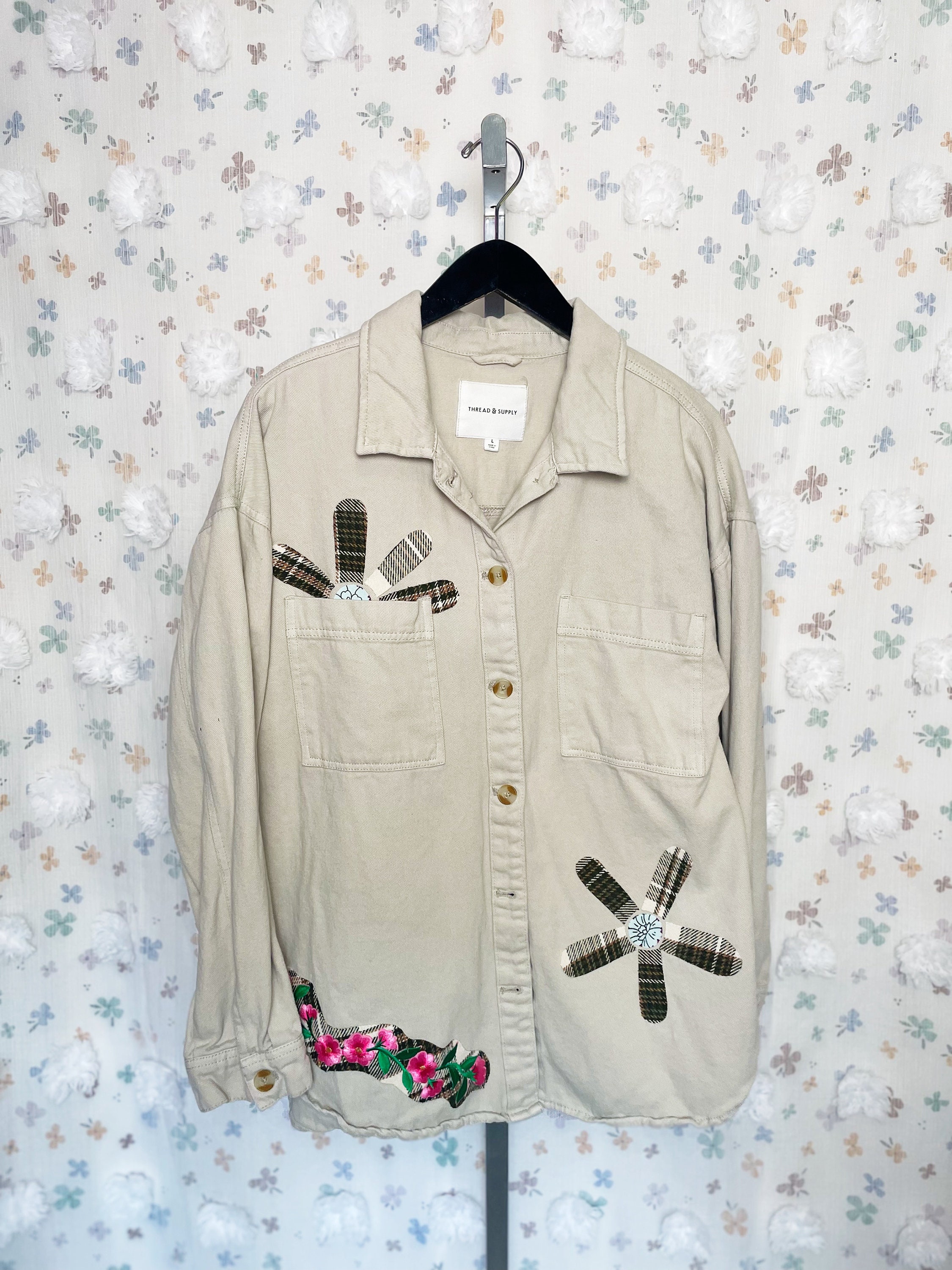 Custom Upcycled Light Corduroy Good Vibes Smiley - Etsy
