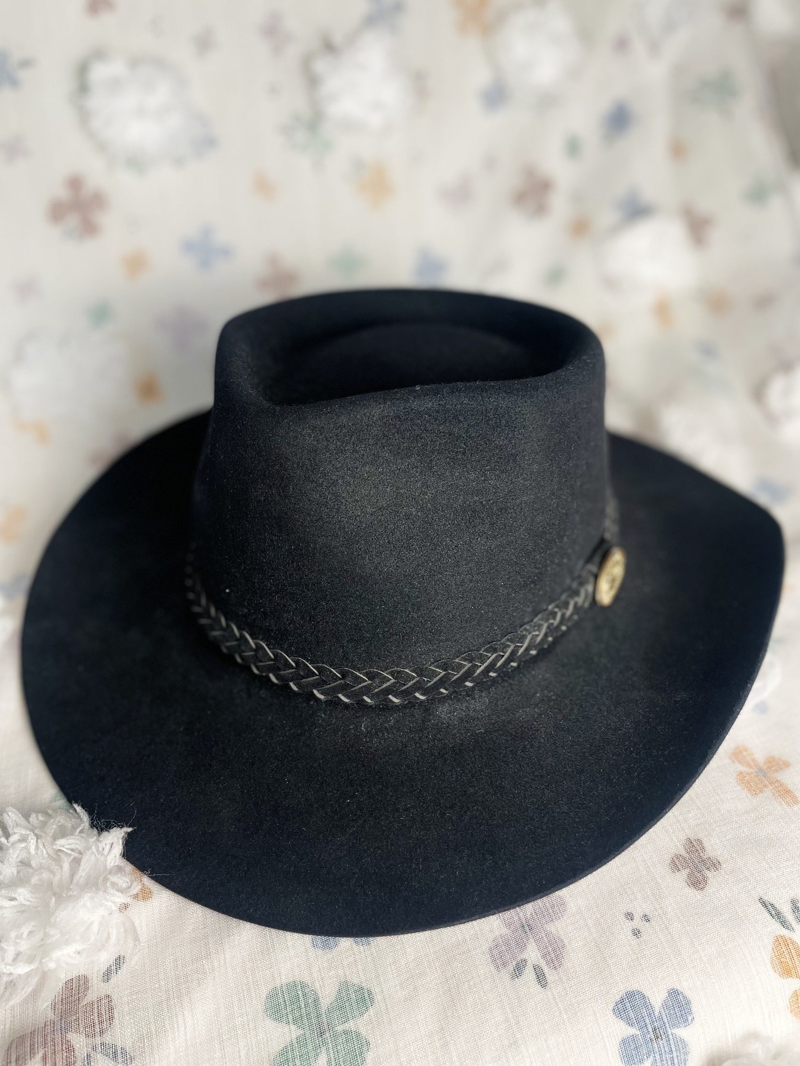 Australian Outback Collection Black Jackeroo Vintage Hat Sz 61 7 5/8 - Etsy