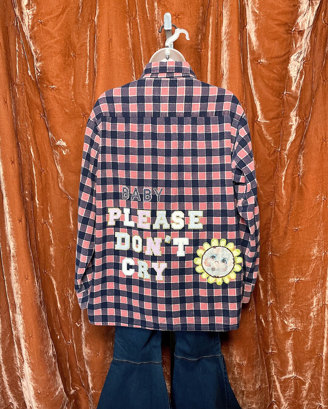 2pac Tupac Baby Please Don't Cry Custom Rhinestone Vintage Grandpa ...