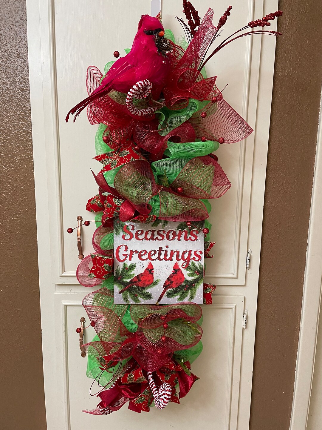 2 Canaries Seasons Greetings 31 Inch - Etsy