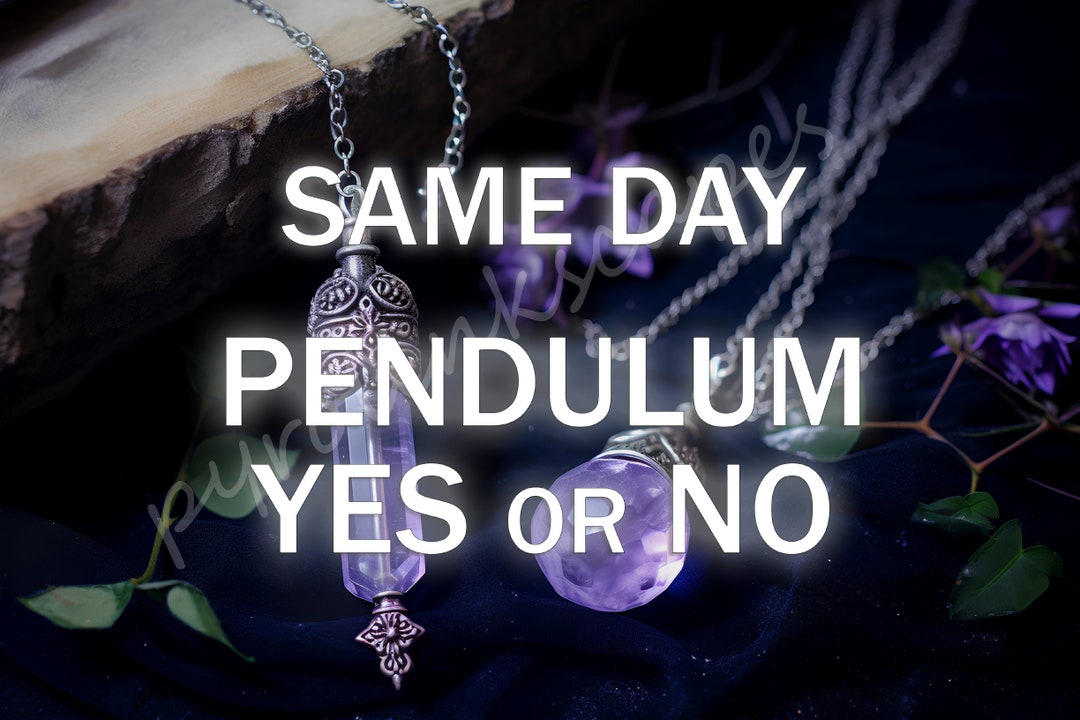 Same Day Pendulum Energy Reading Uncover Your Path: Clear Psychic Guidance Same-day Delivery up ...