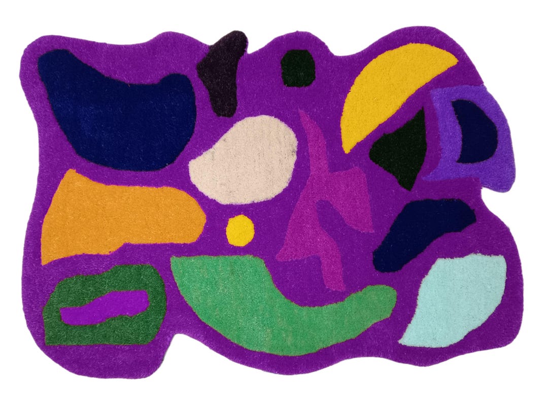 Hand Tuft Rug,irregular Shape Tuft Rug,custom Tufted Rug, 100% Woolen ...