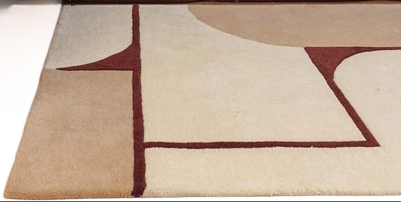 Premium Modern Abstract Designer Hand Tufted Rug for Living Room Woven ...