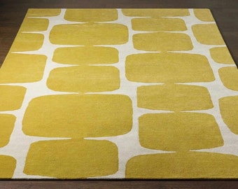 Modern Designer Hand Tufted Wool Area Rug Modern Area Rug Handmade Area ...