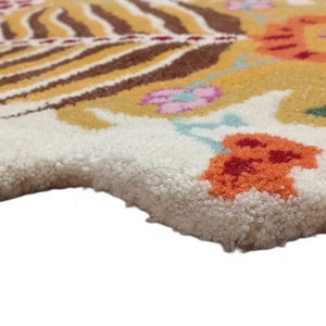Hand Tufted Tibetan Tiger Animal Rug Animal Skin Rug Carpet for Living ...