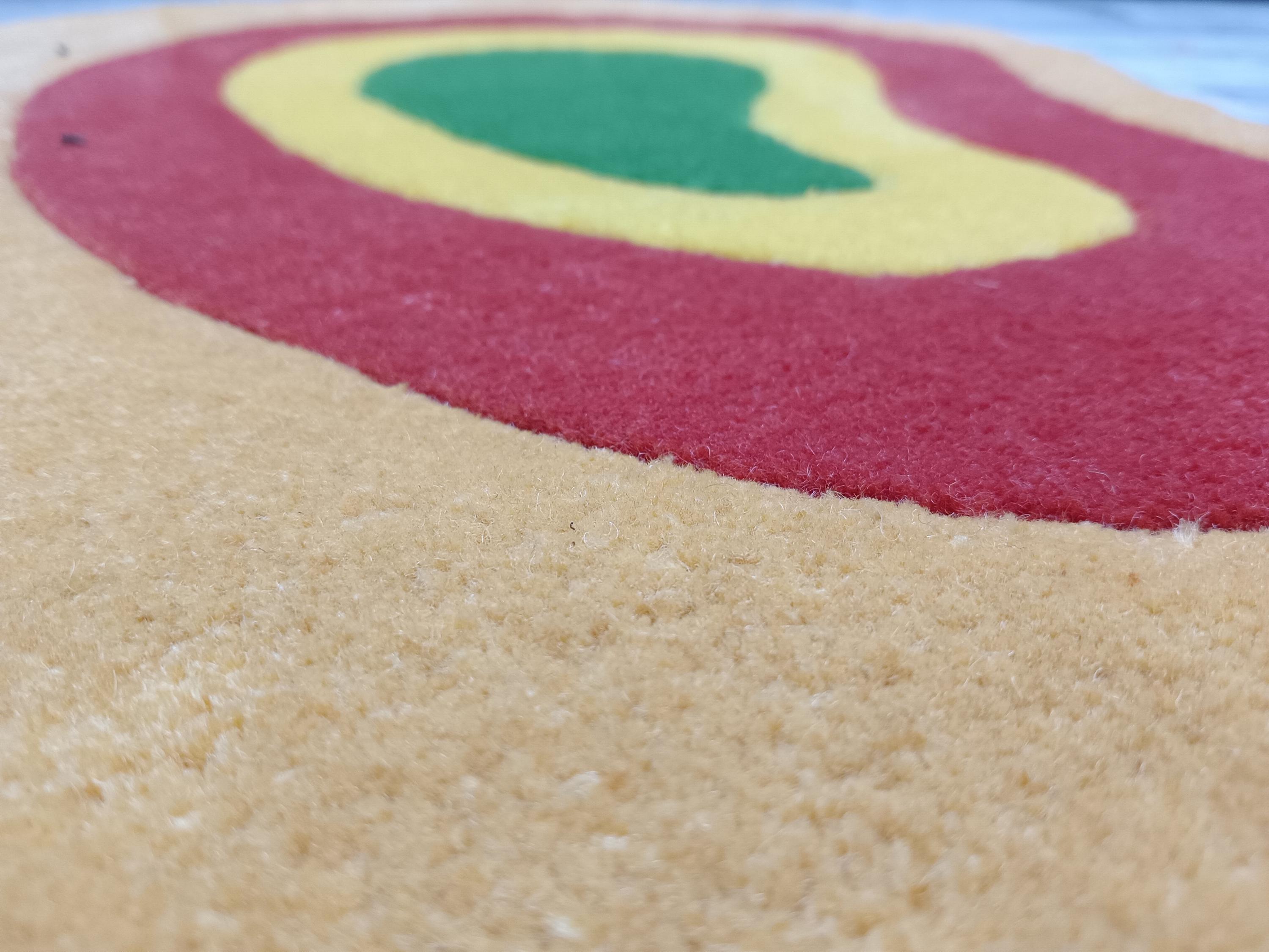 Hand Tufted Wool Rug: Dual Kidney Shape, Oriental Style - Etsy