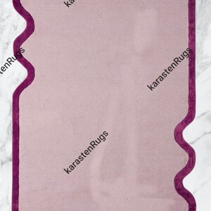 Modern Striped Rug /cut & Loop Rug, High and Low Pile Rug Handmade Area ...