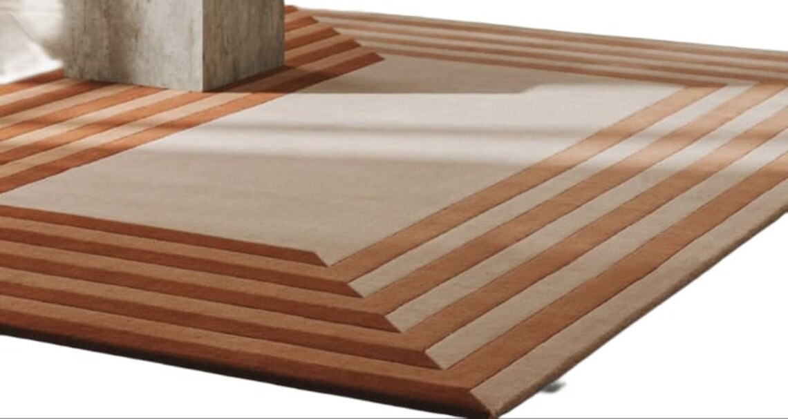 Modern Designer Hand Tufted Wool Area Rug Modern Area Rug Handmade Area ...