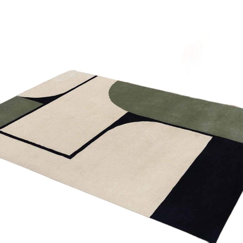 Premium Modern Abstract Designer Hand Tufted Rug for Living Room Woven ...