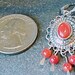 Sterling Silver Carolyn Pollack Coral Drop Earrings - Etsy