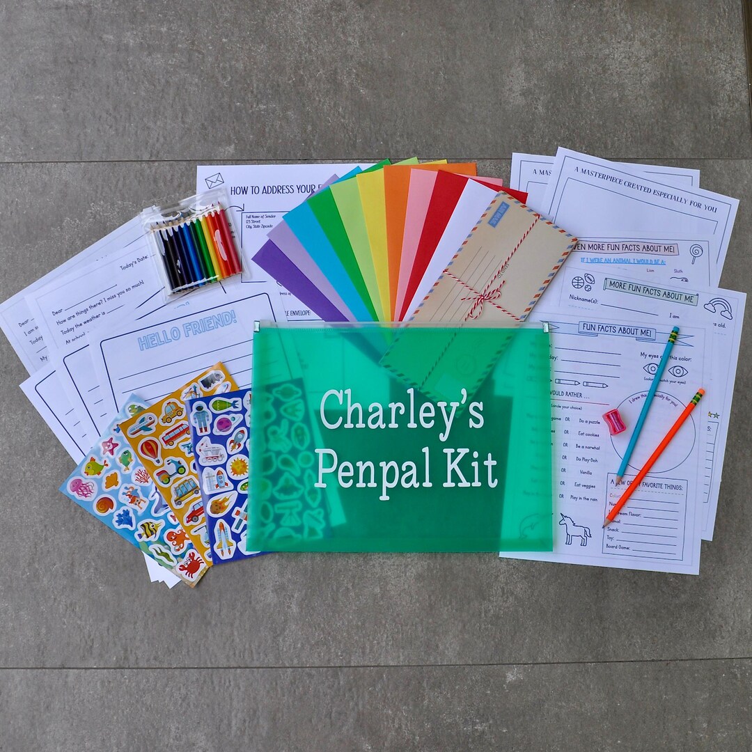 Little Writer Classic Penpal Kit (ages 5-8): Writing Prompts, Envelopes ...