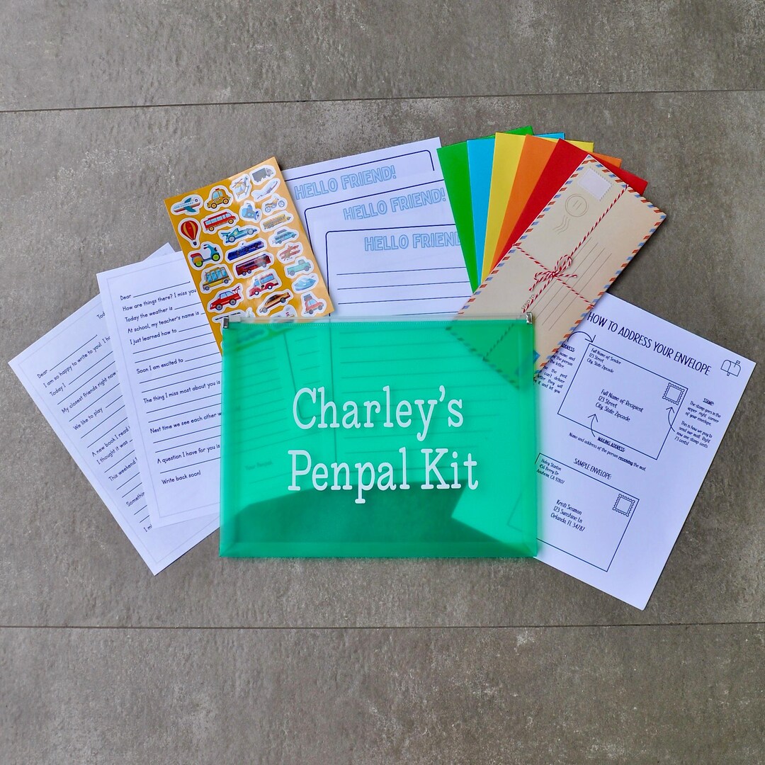 Little Writer Starter Penpal Kit (ages 5-8): Letter Writing Set With ...