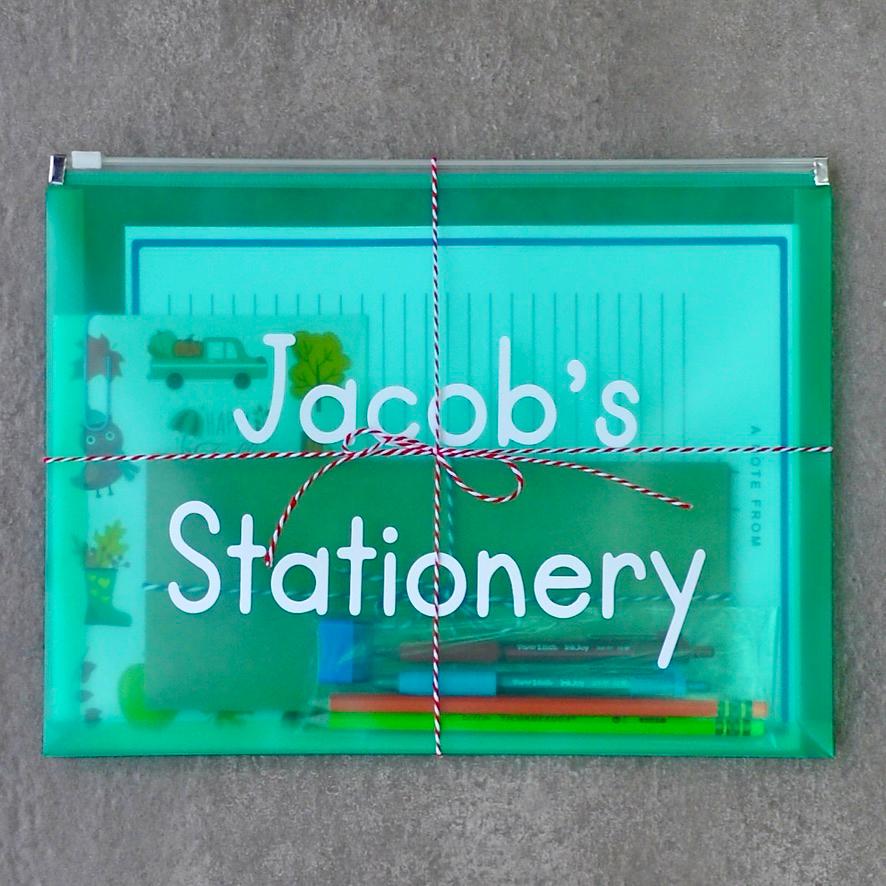 Boy Personalized Stationery Kit: Letter Writing Set With Kraft ...